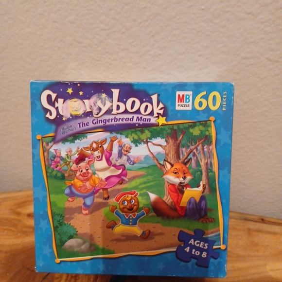 Toys | Storybook Puzzle The Gingerbread Man 6 Peices Milton Bradley ...
